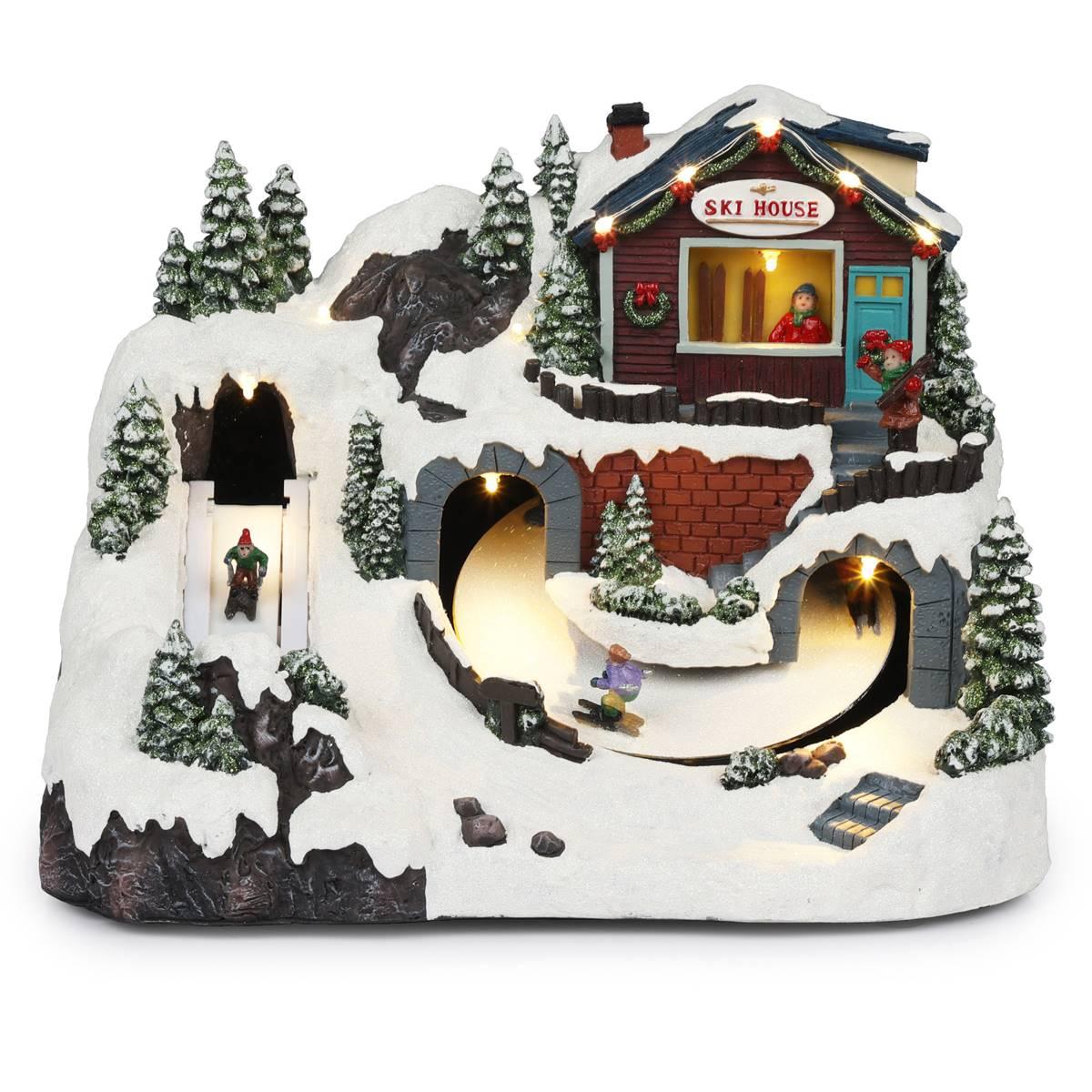 Click here for Alpine LED Animated Christmas Ski Resort Decor prices
