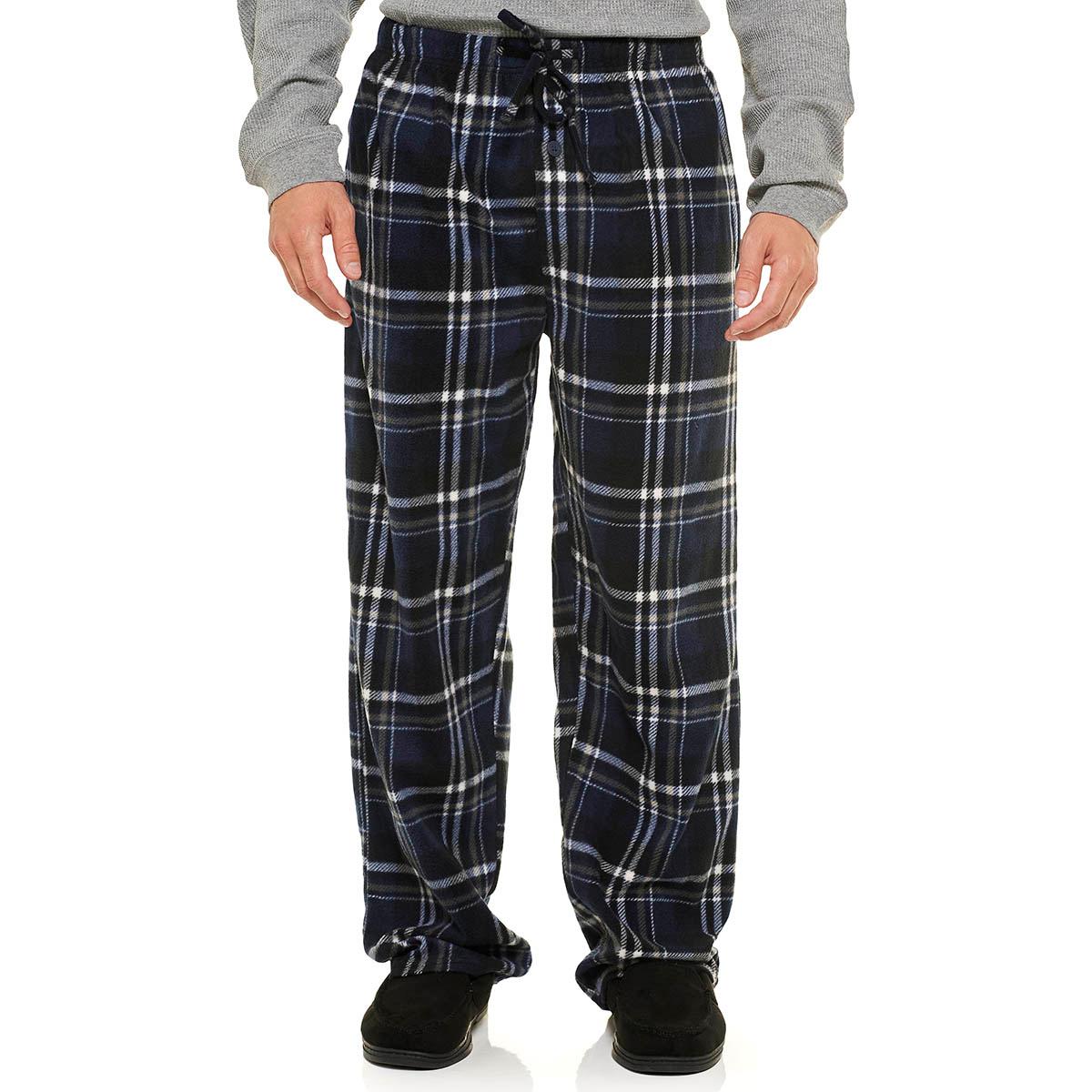 Click here for Mens Architect(R) Plaid Rolled Pajama Pants - Navy prices