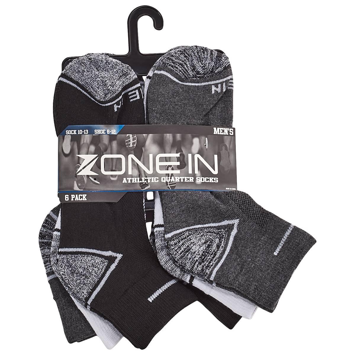Click here for Mens Zone In 6pk. Quarter Socks prices