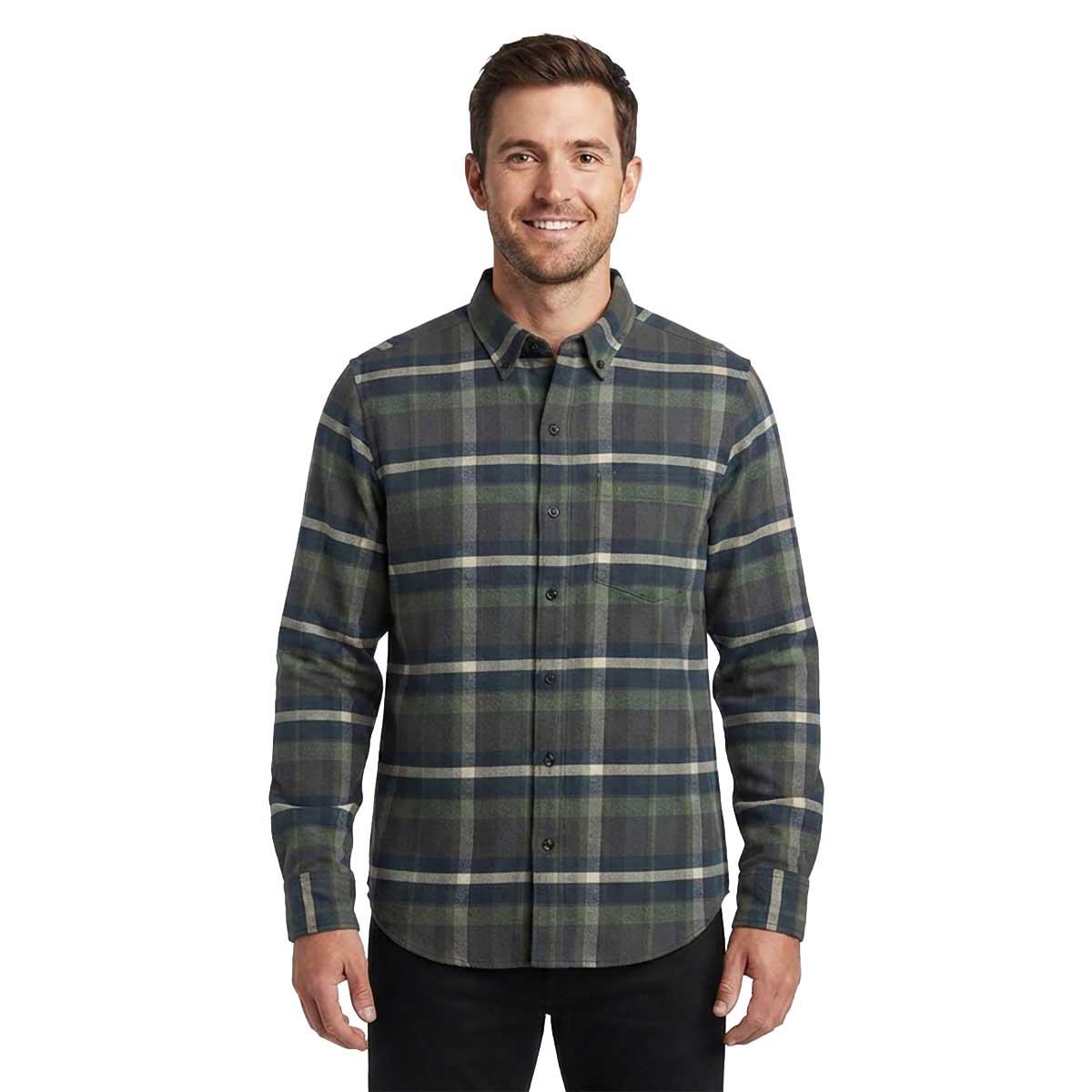 Click here for Mens Jackson Hole Flannel Shirt - Sage/Blue prices