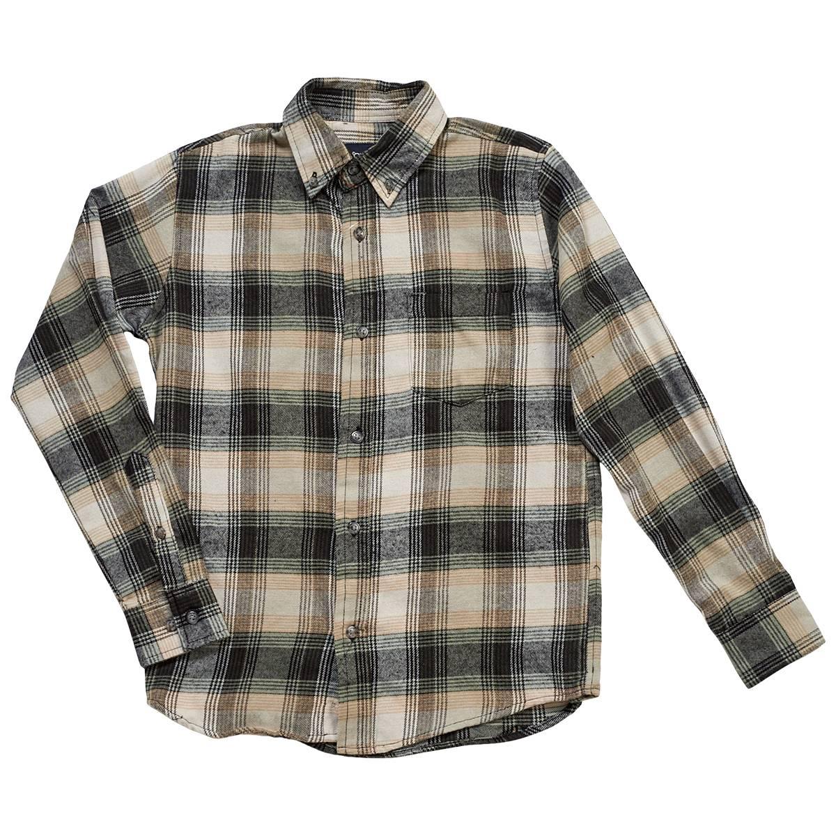 Click here for Boys (8-20) Architect(R) Flannel Shirt - Green/Gre... prices