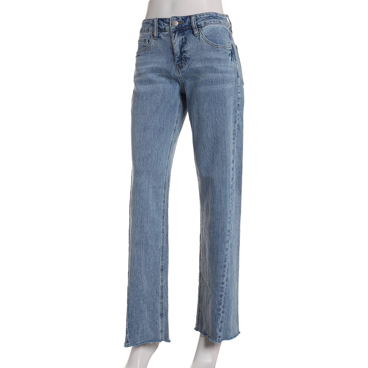 Click here for Womens Royalty Mid Rise Fashion Wide Leg Jeans w/... prices