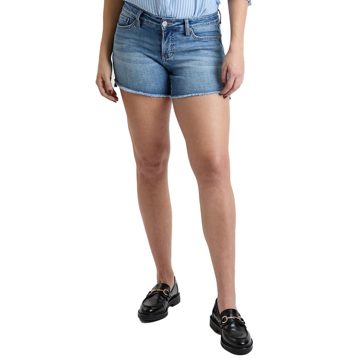 Click here for Womens Royalty Frey Hem Denim Shorts prices