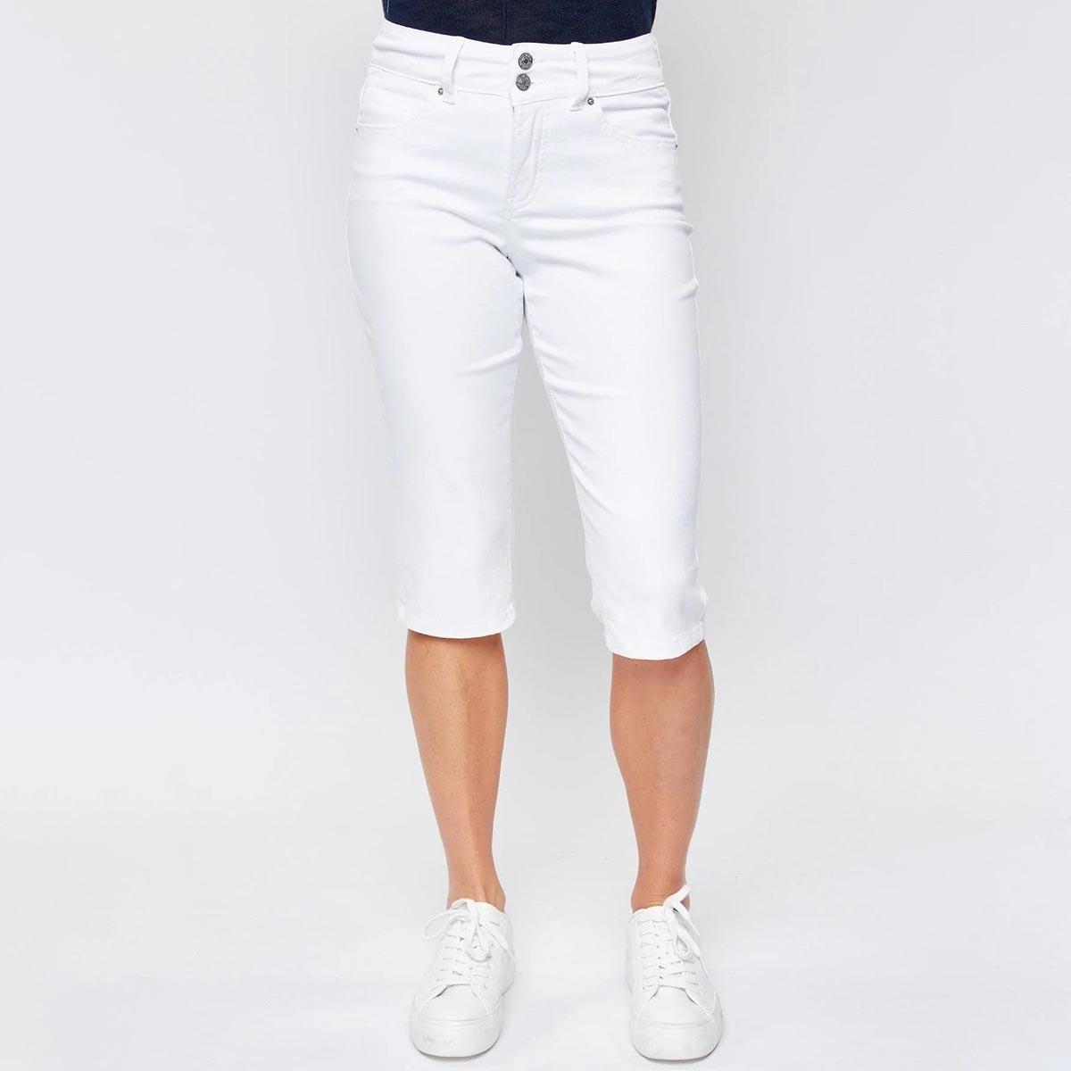 Click here for Petite Royalty 2-Button Capri Pants prices