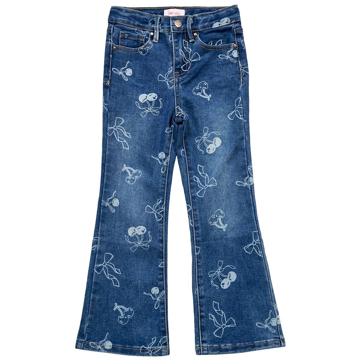 Click here for Girls (4-6x) YMI(R) 5 Pocket Cherry Bow  Flare Jea... prices