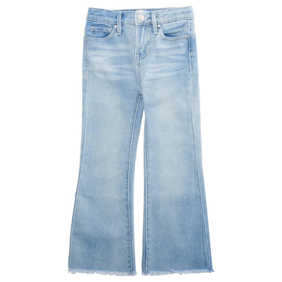 Click here for Girls (4-6x) YMI(R) Basic Flare Frayed Hems Jeans prices