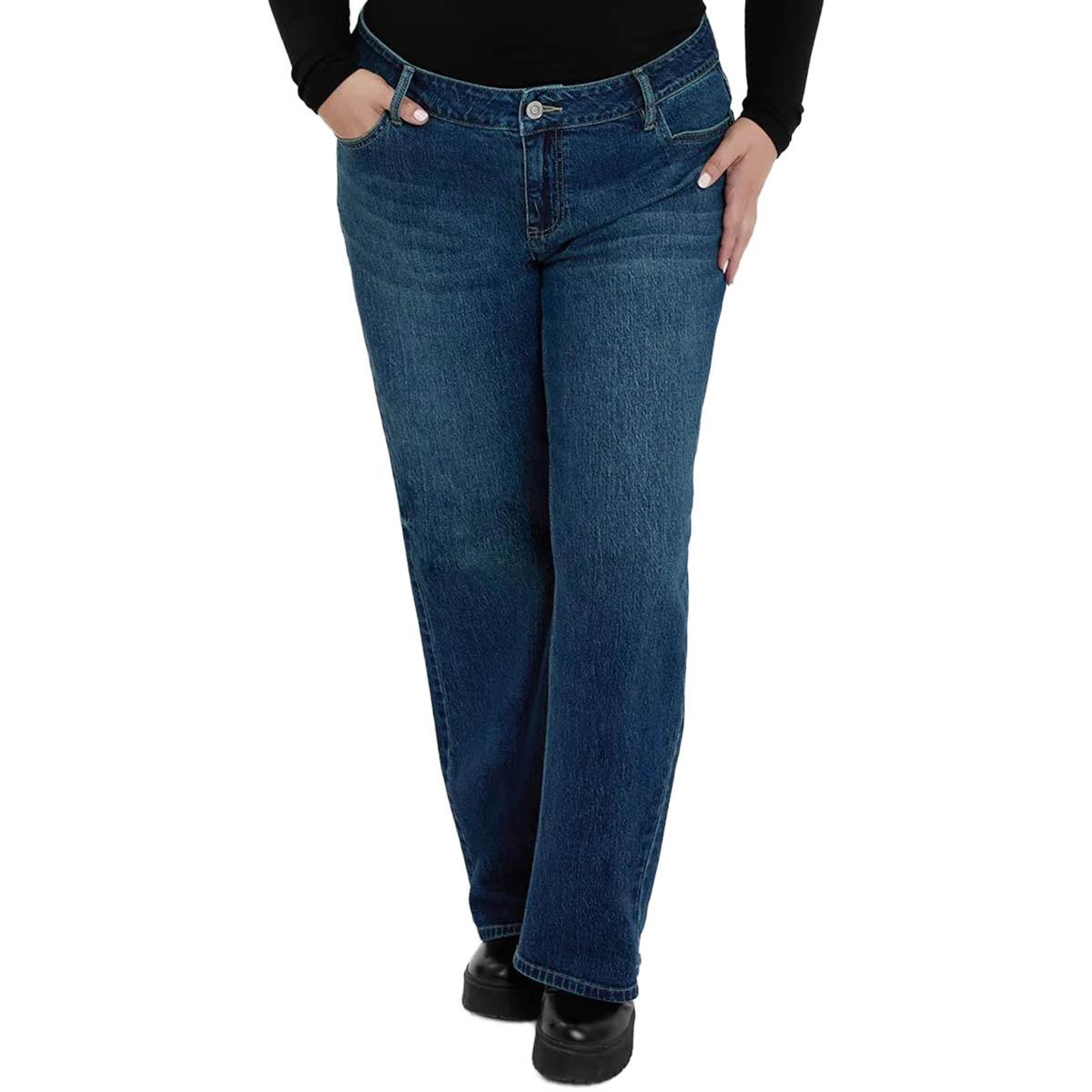 Click here for Juniors Plus YMI  Low Rise Loose Wide Leg Jeans prices
