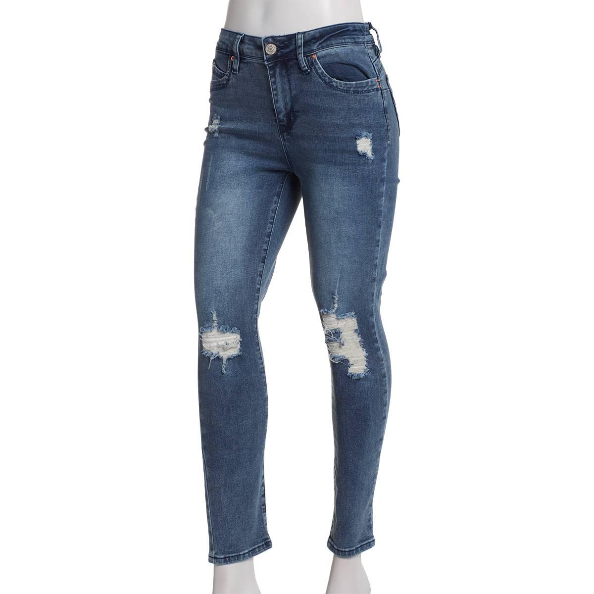 Click here for Juniors YMI(R) Wanna Betta Butt Distressed Skinny... prices