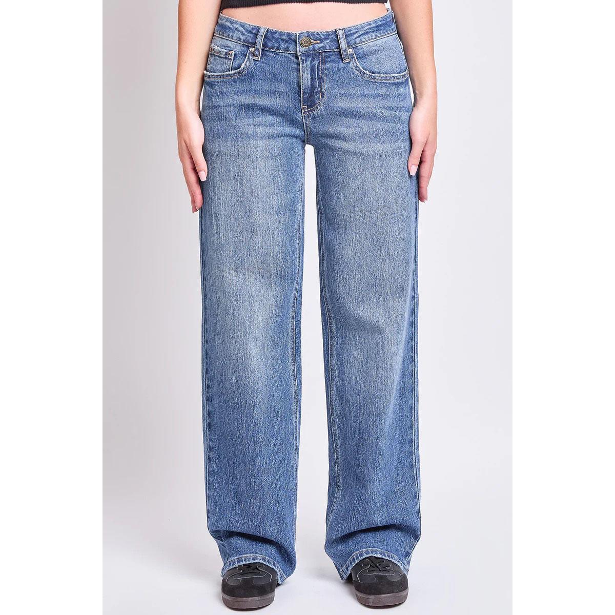 Click here for Juniors YMI(R) Low Rise Loose Wide Leg Jeans prices