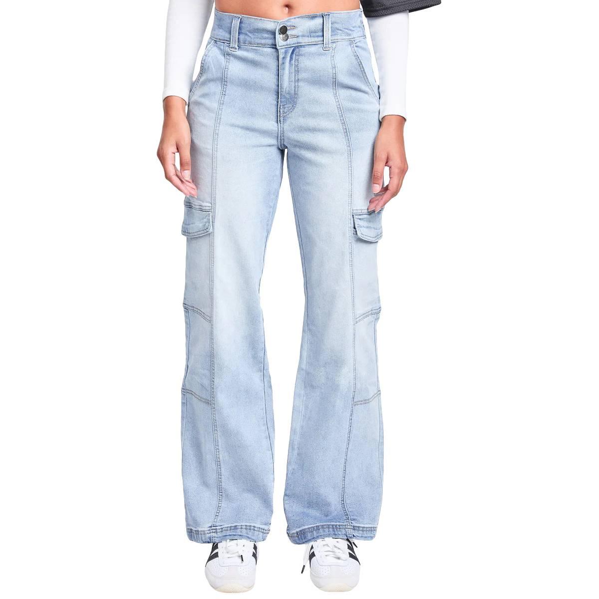 Click here for Juniors YMI(R) Two Button Elastic Waist Cargo Pant... prices