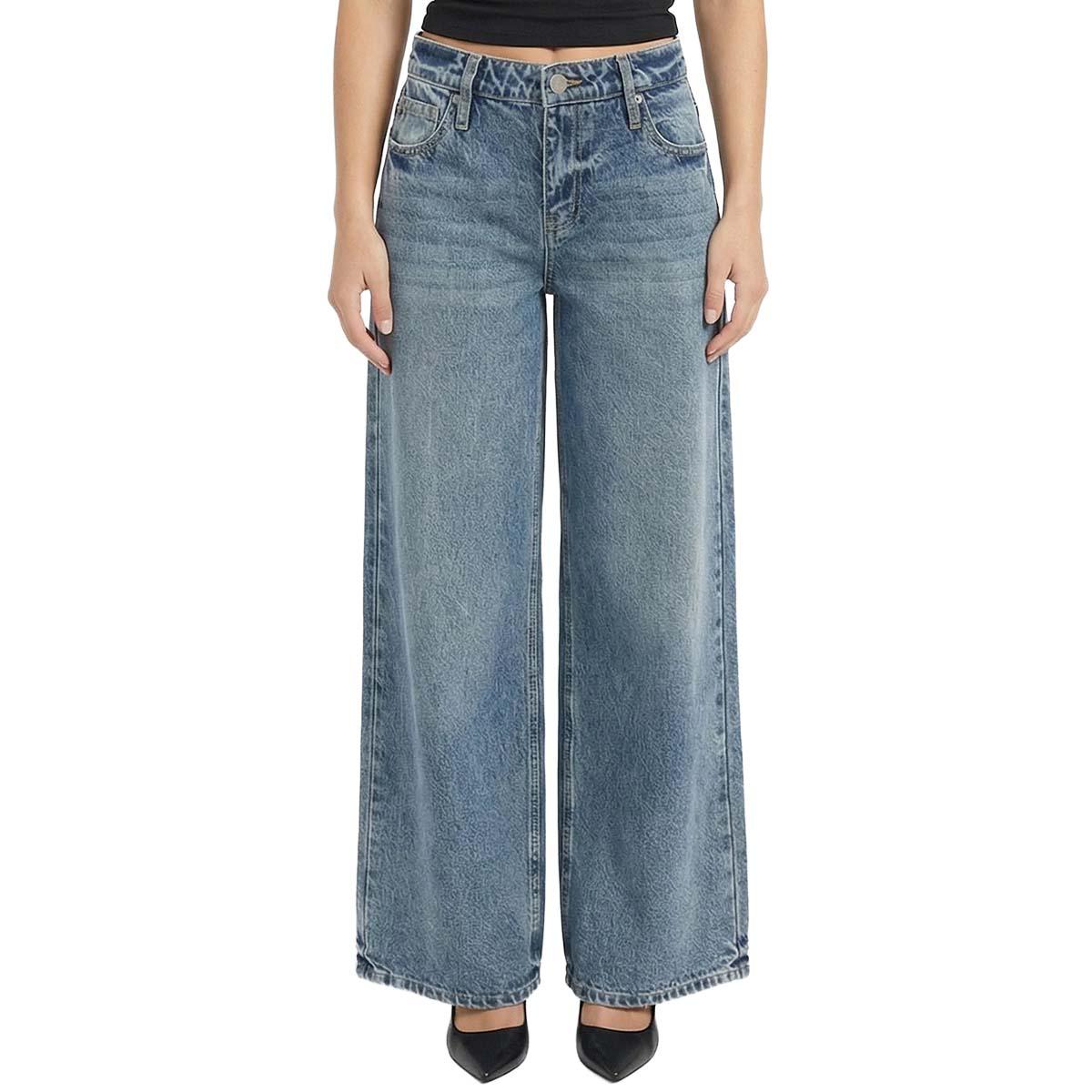 Click here for Juniors YMI(R) Joey Low Rise Super Wide Leg Jeans prices