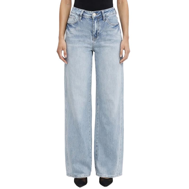 Click here for Juniors YMI Bella High Rise Wide Leg Jeans with Se... prices