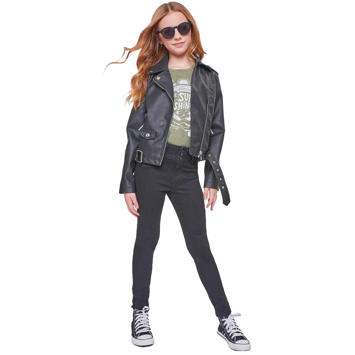 Click here for Girls (7-16) YMI(R) High Rise 3-Button Faux Pocket... prices