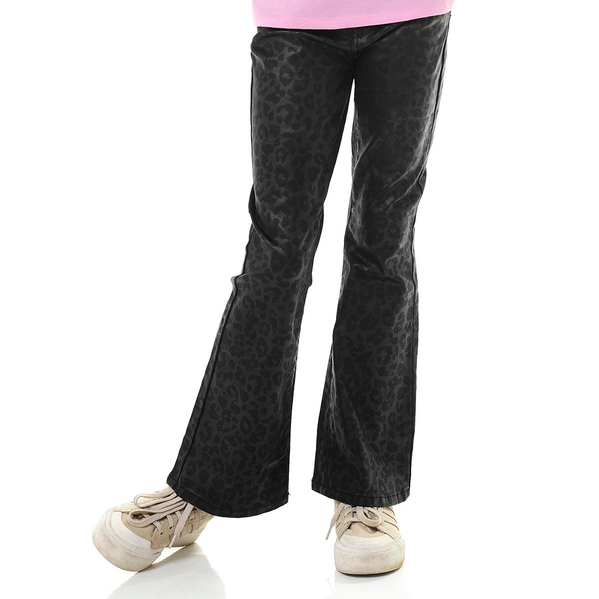 Click here for Girls (7-14) YMI(R) Leopard Pleather Flare Leg Pan... prices