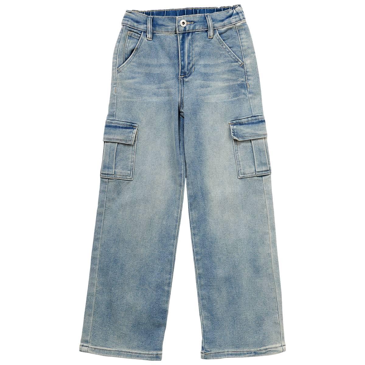 Click here for Girls (7-14) YMI(R) Wide Leg Cargo Jeans prices