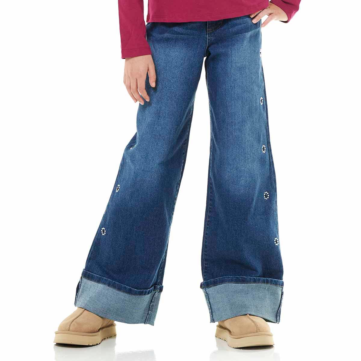 Click here for Girls (7-14) YMI(R)  Wide Leg Rhinestone Circle Fo... prices