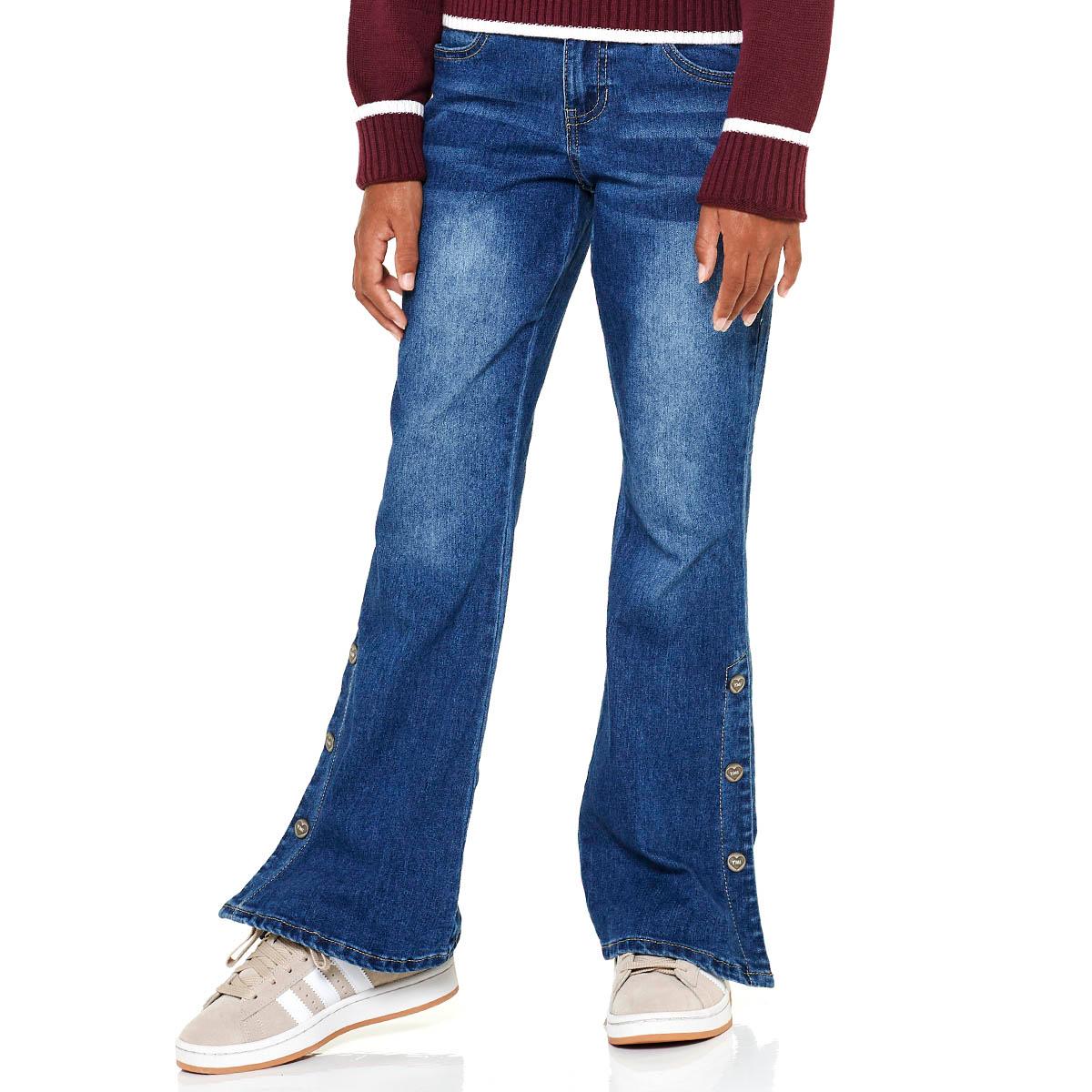 Click here for Girls (7-16) YMI(R) Snap Closure Hem Flared Jeans prices