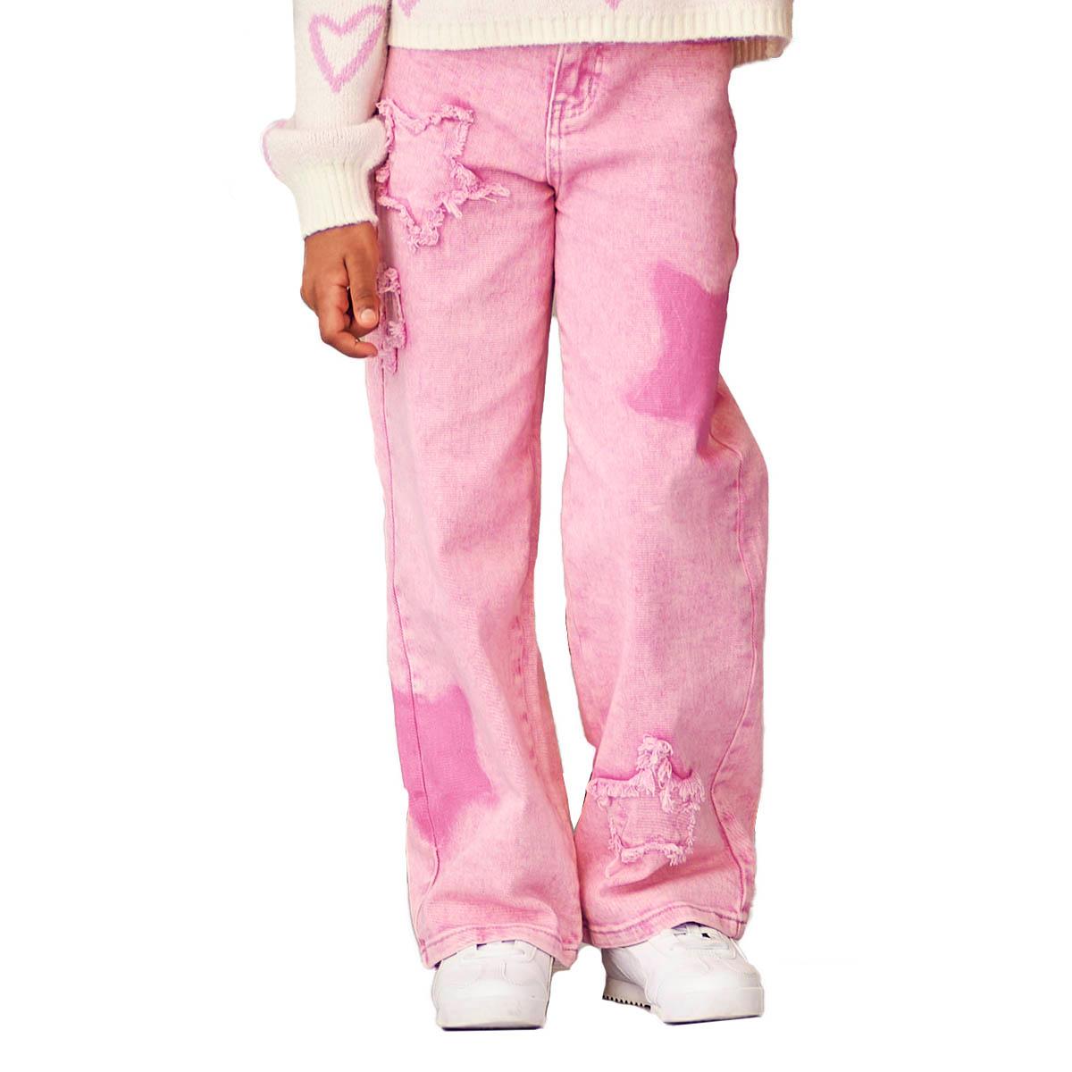 Click here for Girls (7-14) YMI(R) Frayed Star Applique Wide Leg... prices