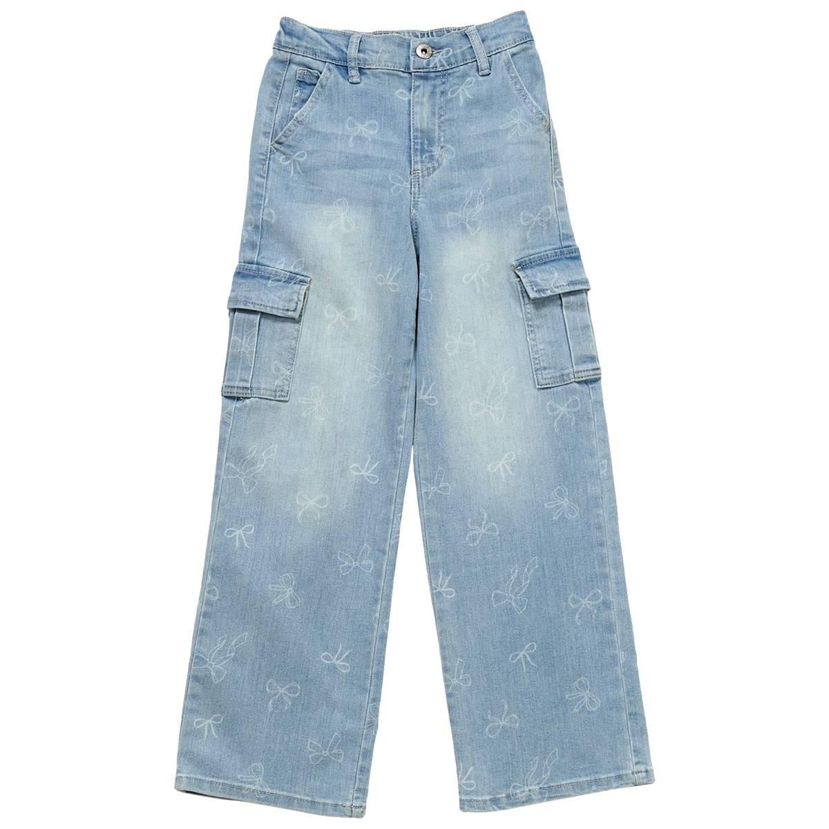 Click here for Girls (7-14) YMI(R) Bow Cargo Wide Leg High Rise J... prices