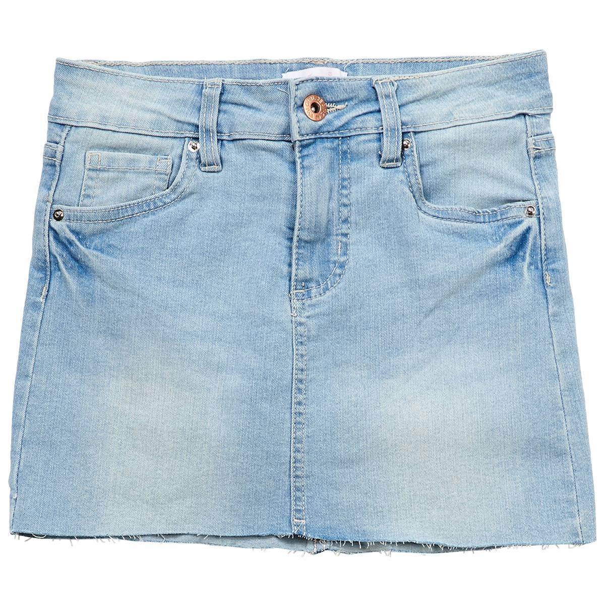 Click here for Girls (7-14) YMI(R) Mini Raw Hem Jean Skort prices