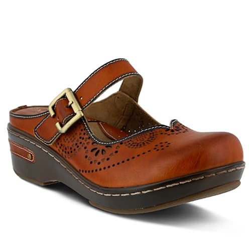 Click here for Womens LArtiste by Spring Step Aneria Clogs- Camel prices