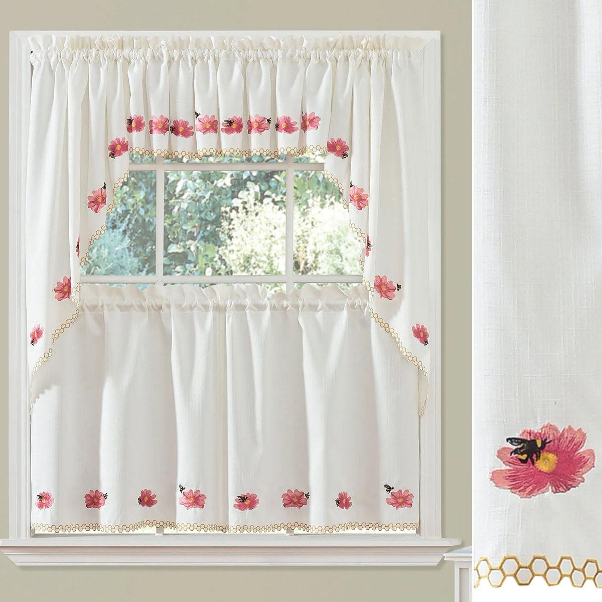 Click here for Bees Embroidered Kitchen Curtains prices