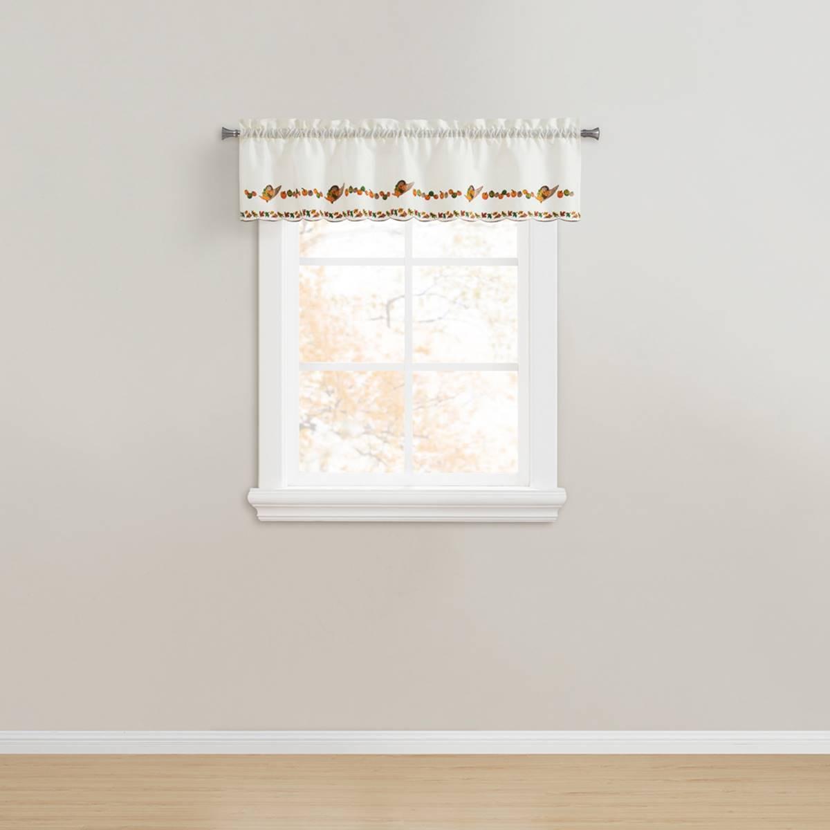 Click here for Harvest Embroidered Valance - 58x12 prices