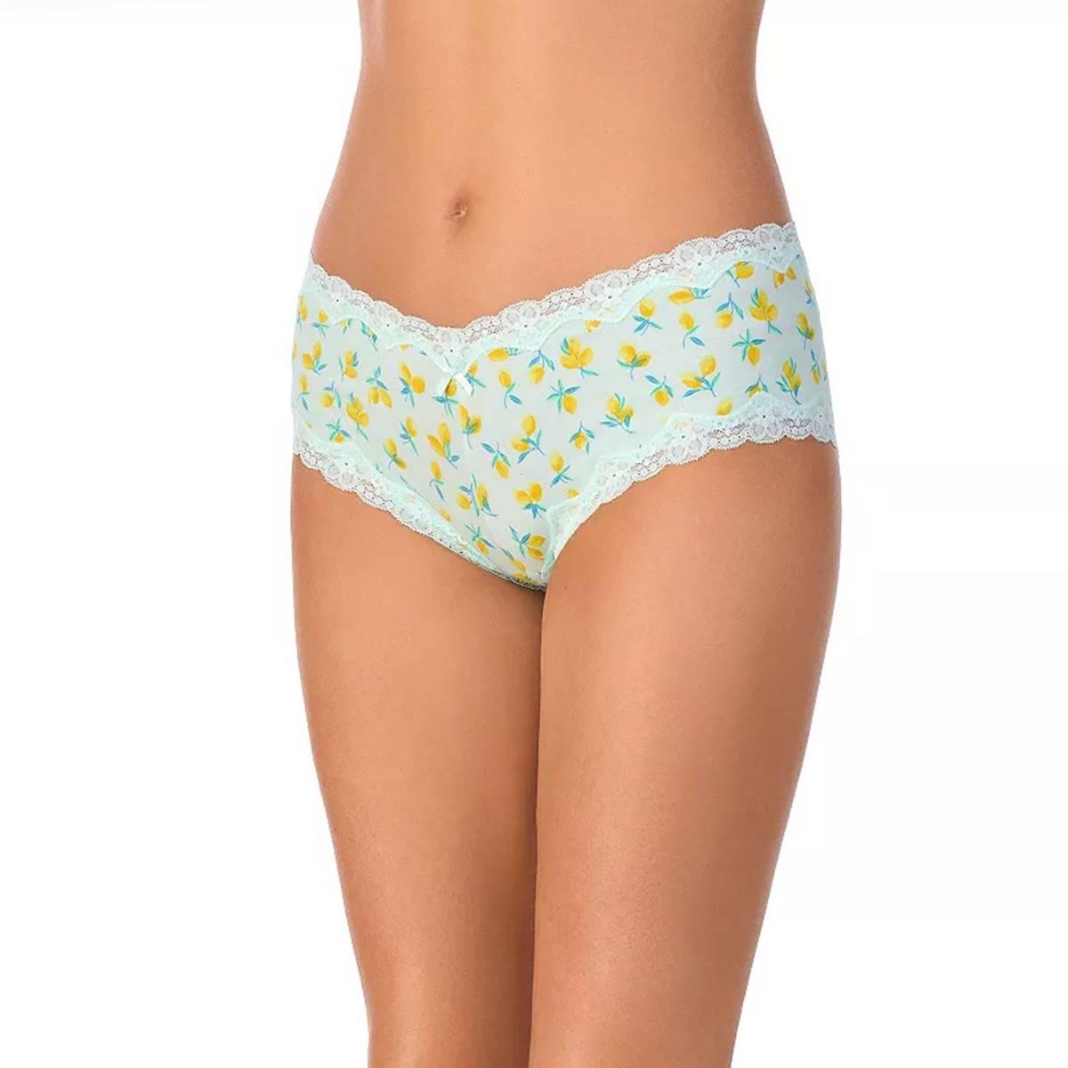 Click here for Womens St. Eve Lemons Hipster Panties w/Lace 51640... prices