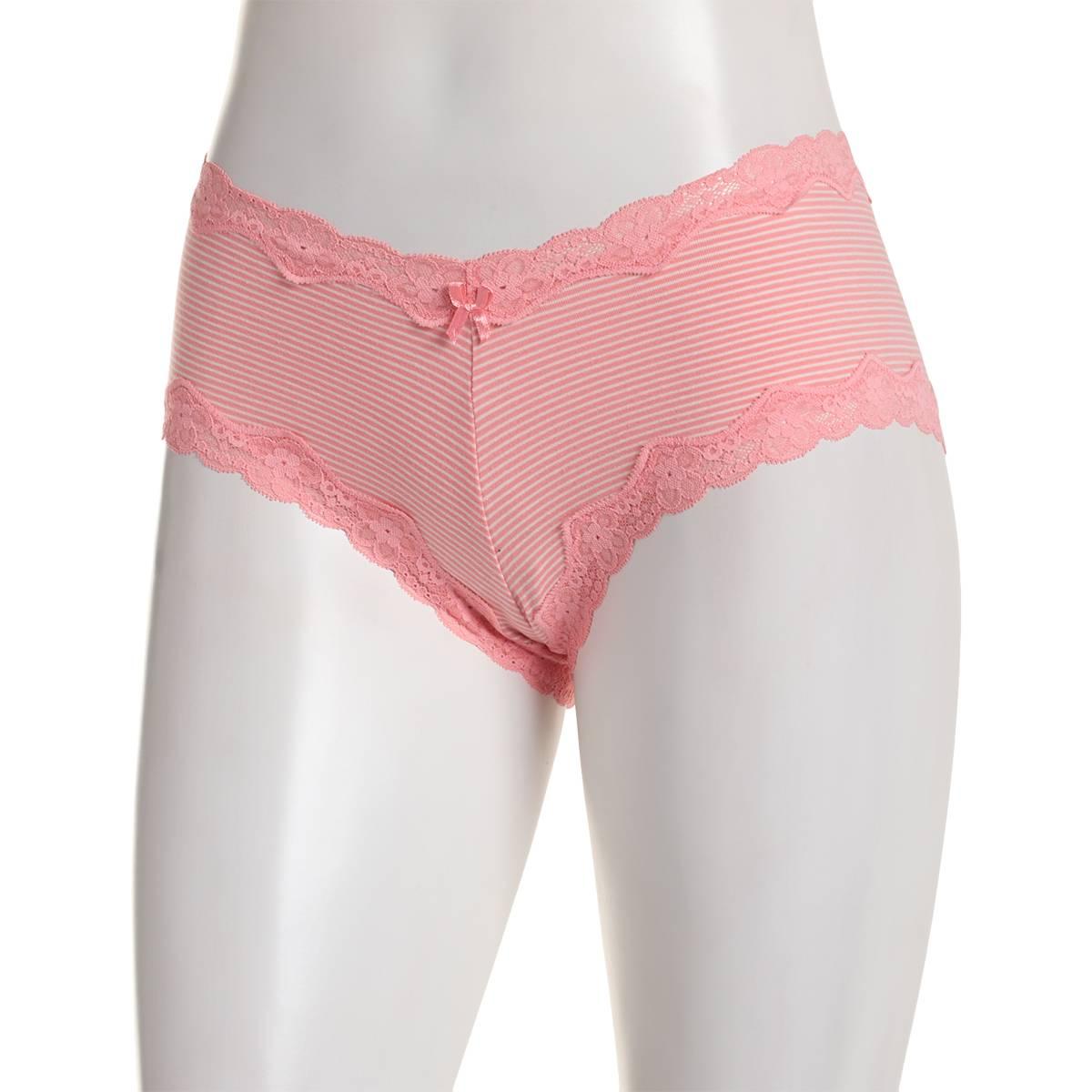 Click here for Womens St. Eve Stripe Hipster Panties w/Lace 51640... prices