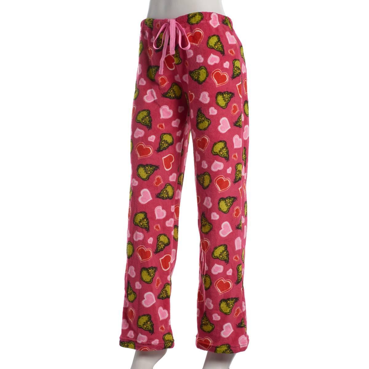 Click here for Womens Grinch & Heart Fleece Pajama Pants prices