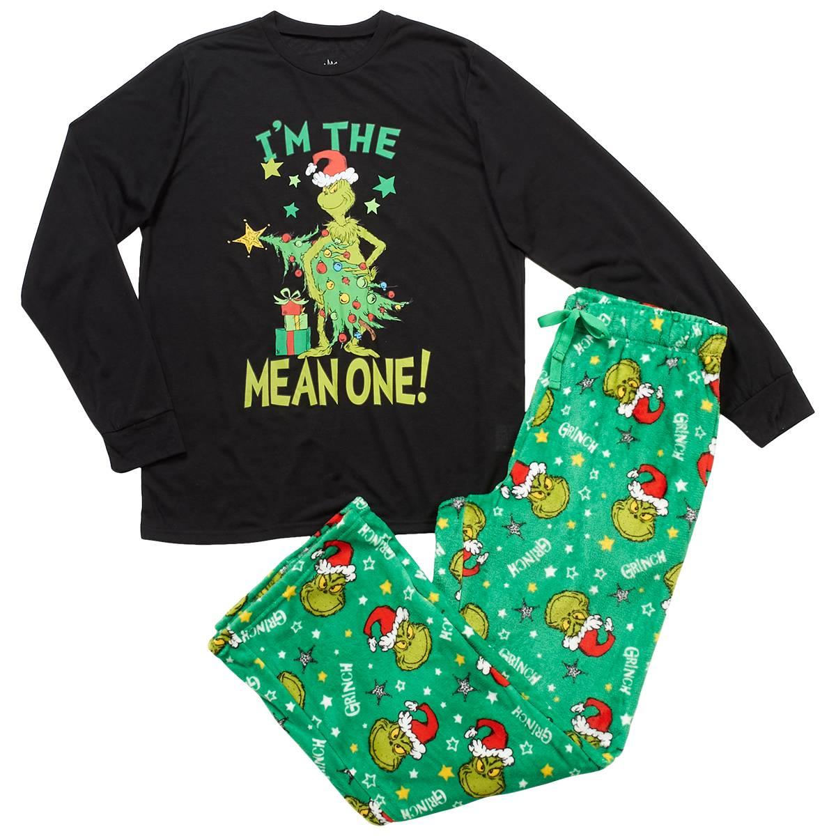 Click here for Mens Holiday Traditions Im The Mean One Grinch Paj... prices