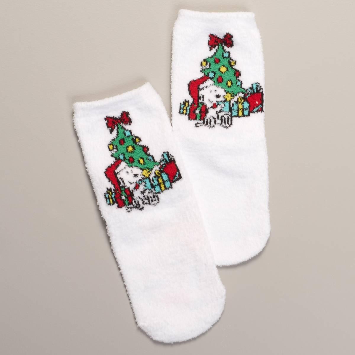 Toddlers Holiday Traditions Snoopy Gripper Slipper Socks