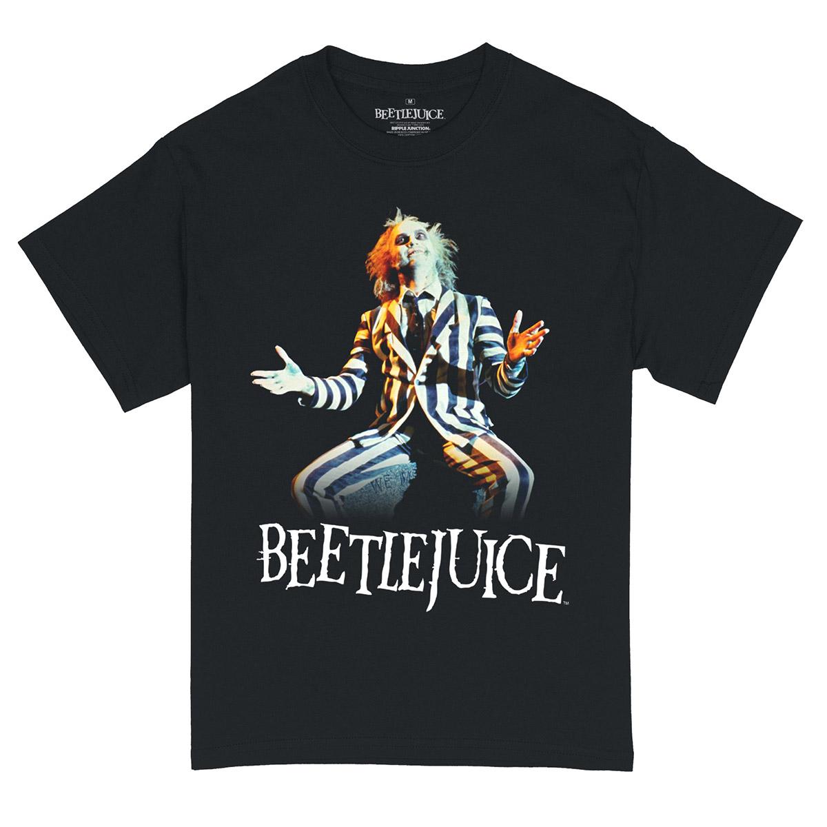 Click here for Young Mens Beetlejuice Short Sleeve Graphic Tee prices
