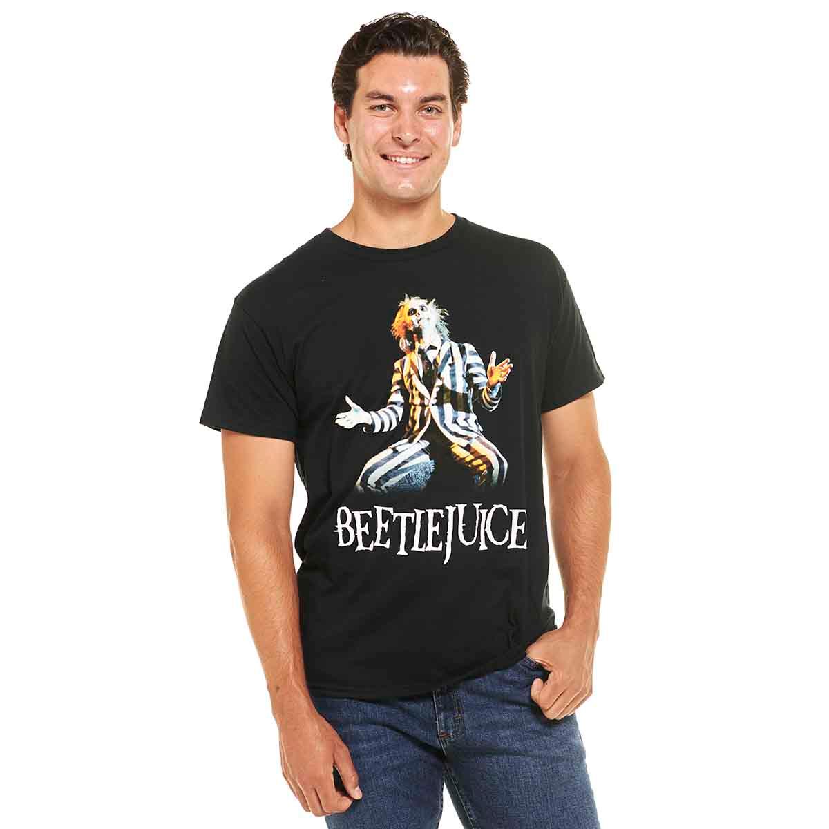 Click here for Young Mens Beetlejuice Short Sleeve Graphic Tee prices