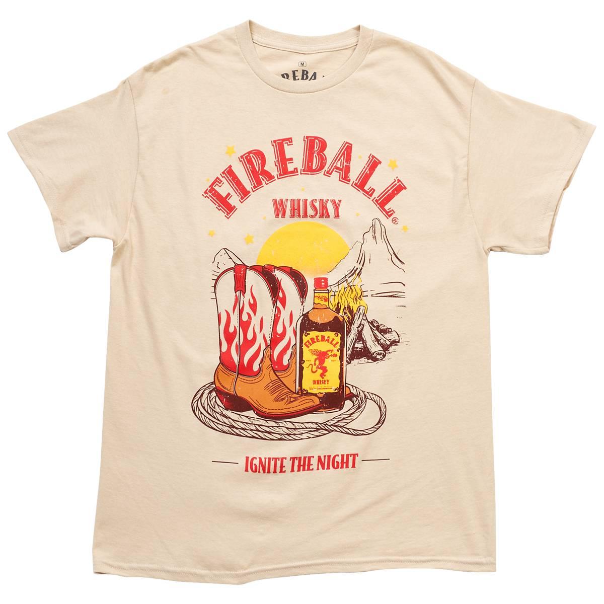 Click here for Mens Fireball Ignite the Night Short Sleeve Graphi... prices