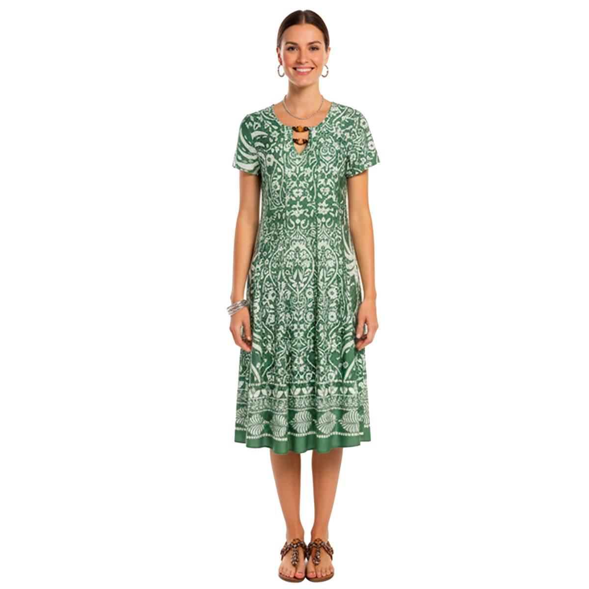 Click here for Womens Sami & Jo Short Sleeve Floral Beaded Neck A... prices