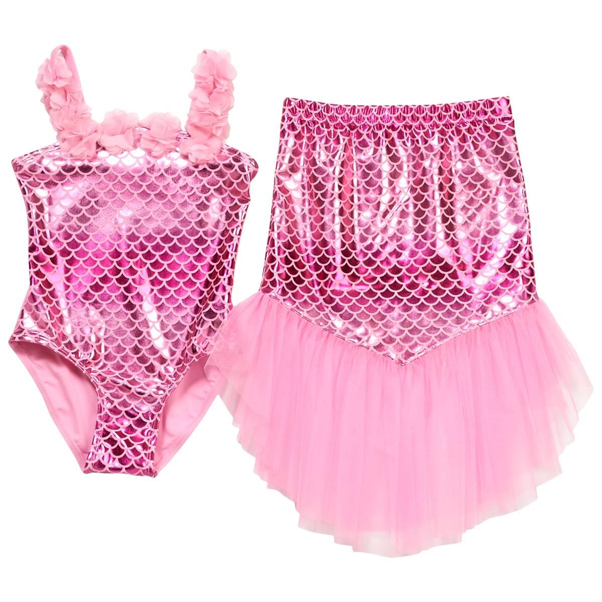 Click here for Girls (4-6x) Reesy Chelly Mermaid One Piece Swimsu... prices