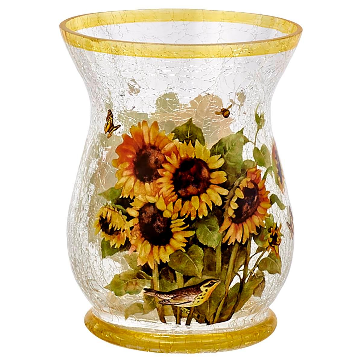Click here for Transpac Sunflower Crackle Hurricane prices