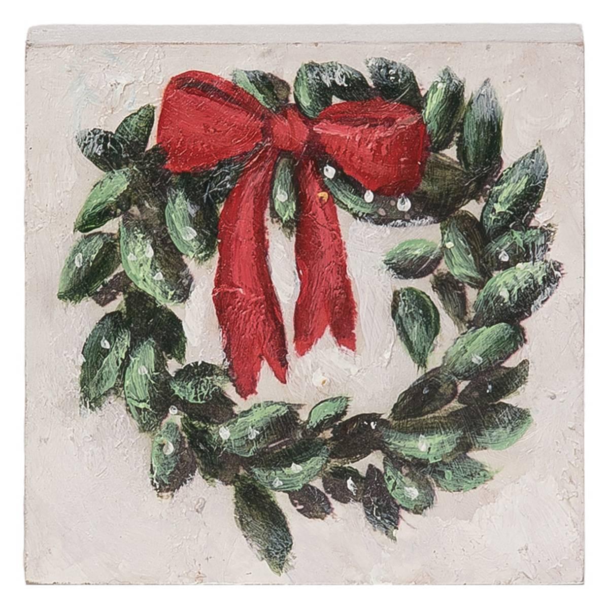 Click here for Transpac Hand Painted Wreath Block prices