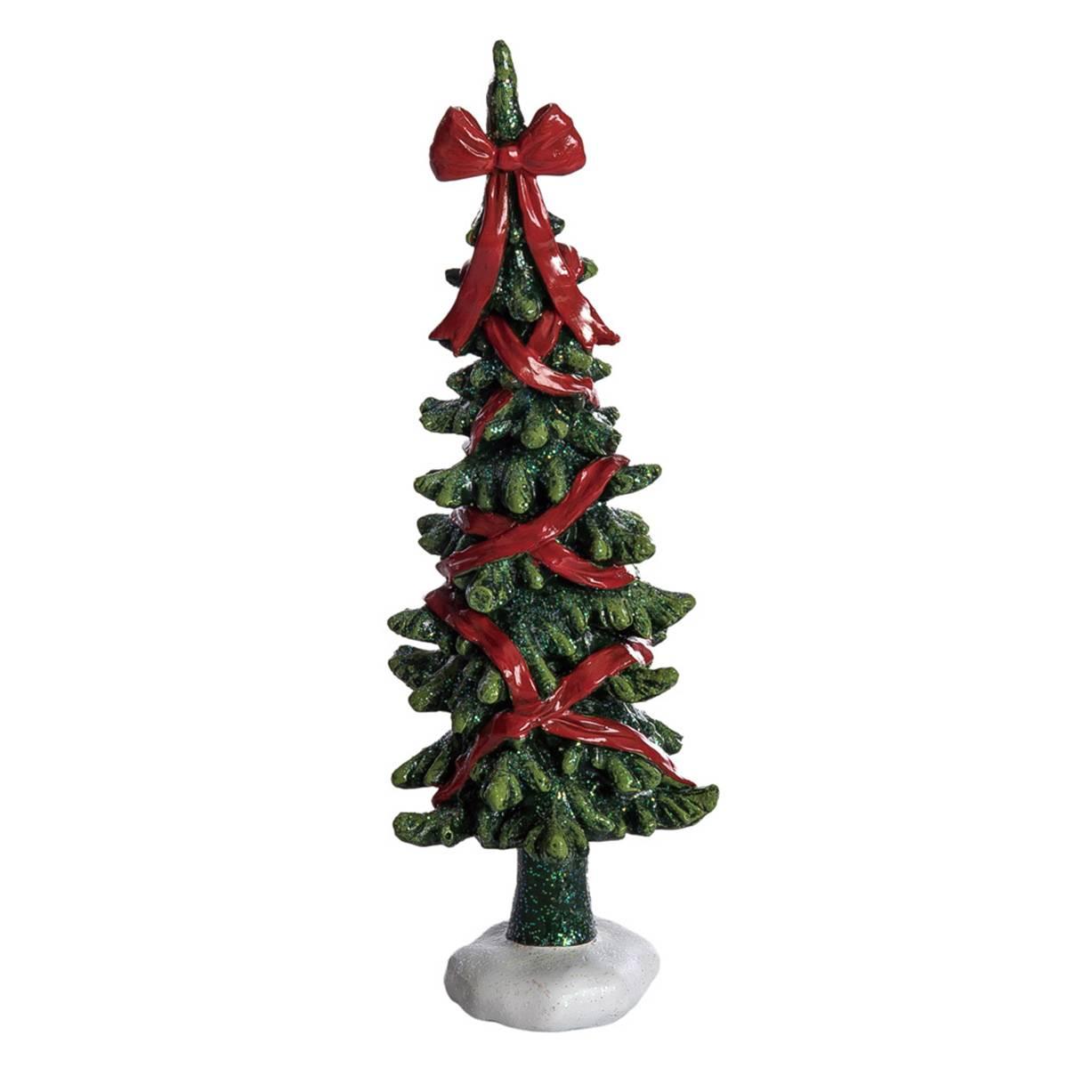 Click here for Resin Christmas Tree with Bow Decorative Accent prices