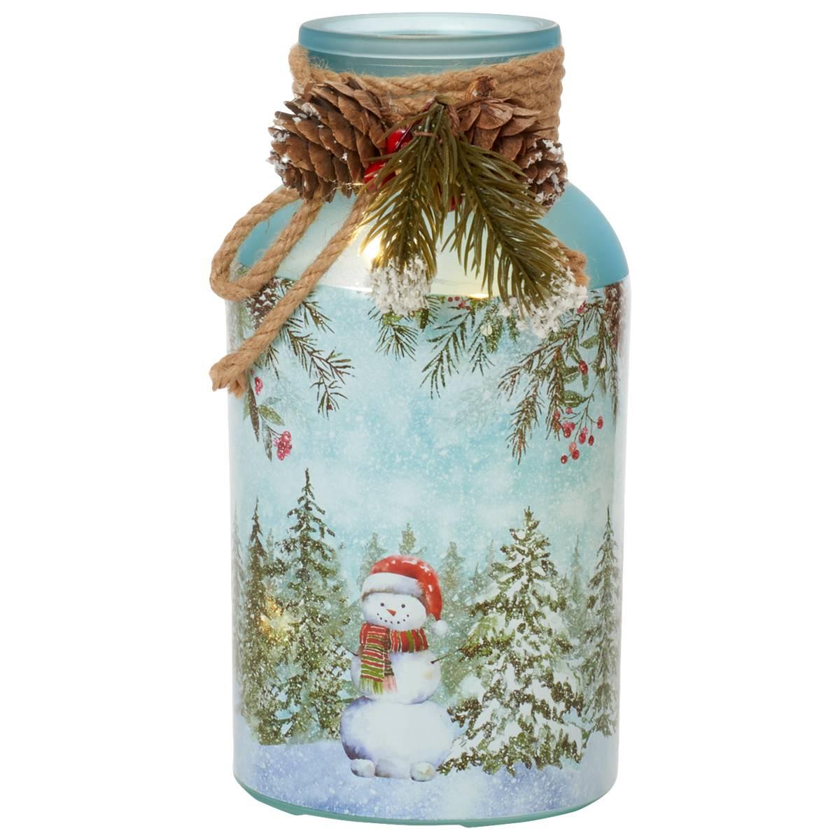 Click here for Transpac Snowman Forest LED Jar prices
