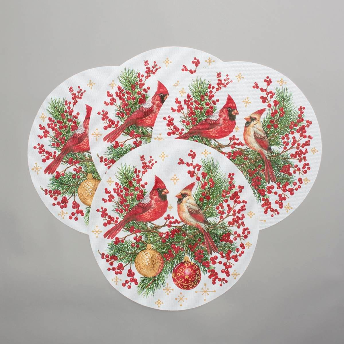 Click here for Festive Cardinal Vinyl Placemats - Set of 4 prices