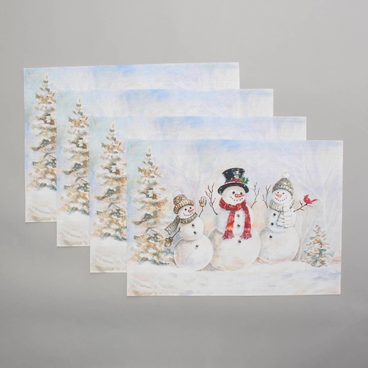 Click here for Snowman Trio Vinyl Placemats - Set of 4 prices