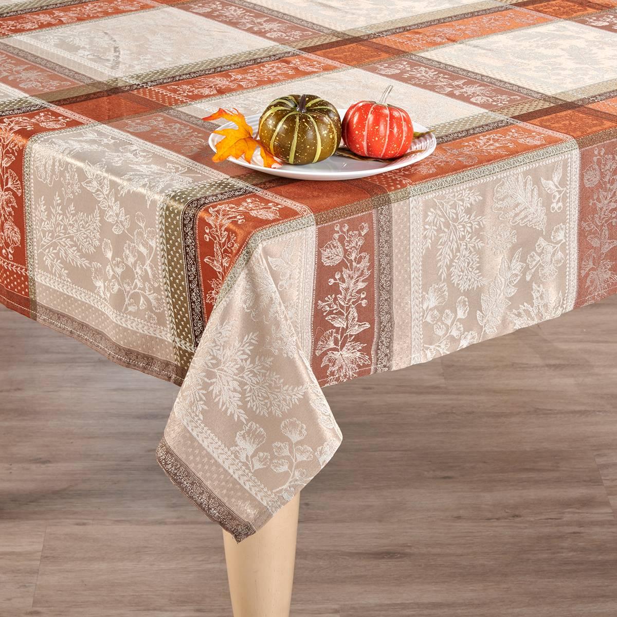 Click here for Heirloom Harvest Yarn Dyed Jacquard Tablecloth prices