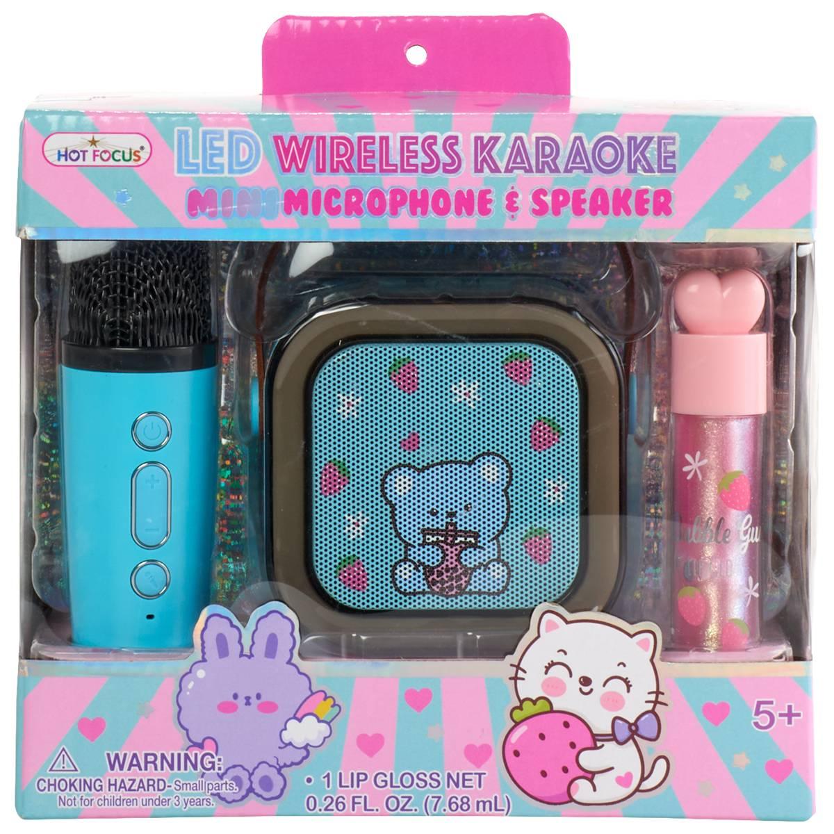 Click here for Girls Hot Focus(R) 3pc. Critter LED Wireless Karao... prices