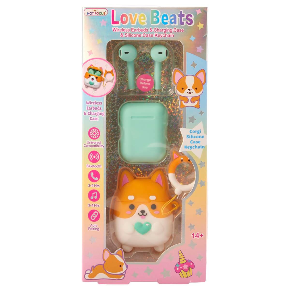 Click here for Kids Hot Focus Love Beats Corgi Earbuds prices