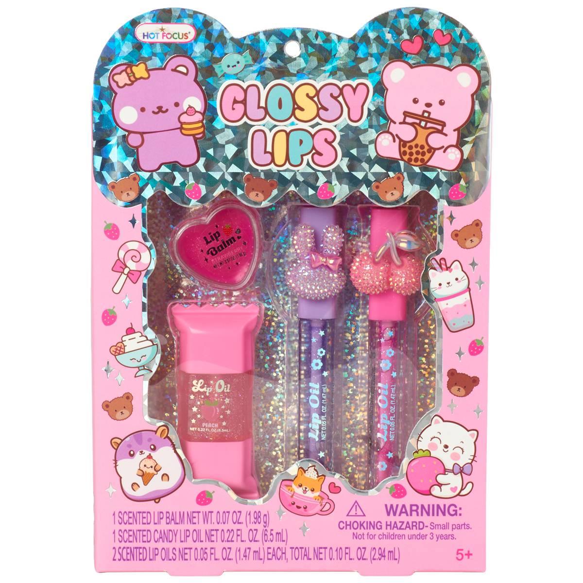 Click here for Girls Hot Focus(R) 4pc. Glossy Lips Lip Balm and L... prices