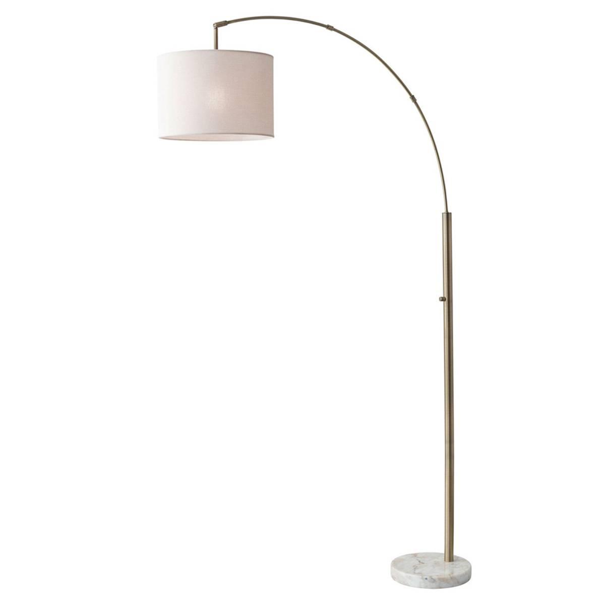 Click here for Adesso Bowery Antique Brass Arc Floor Lamp prices