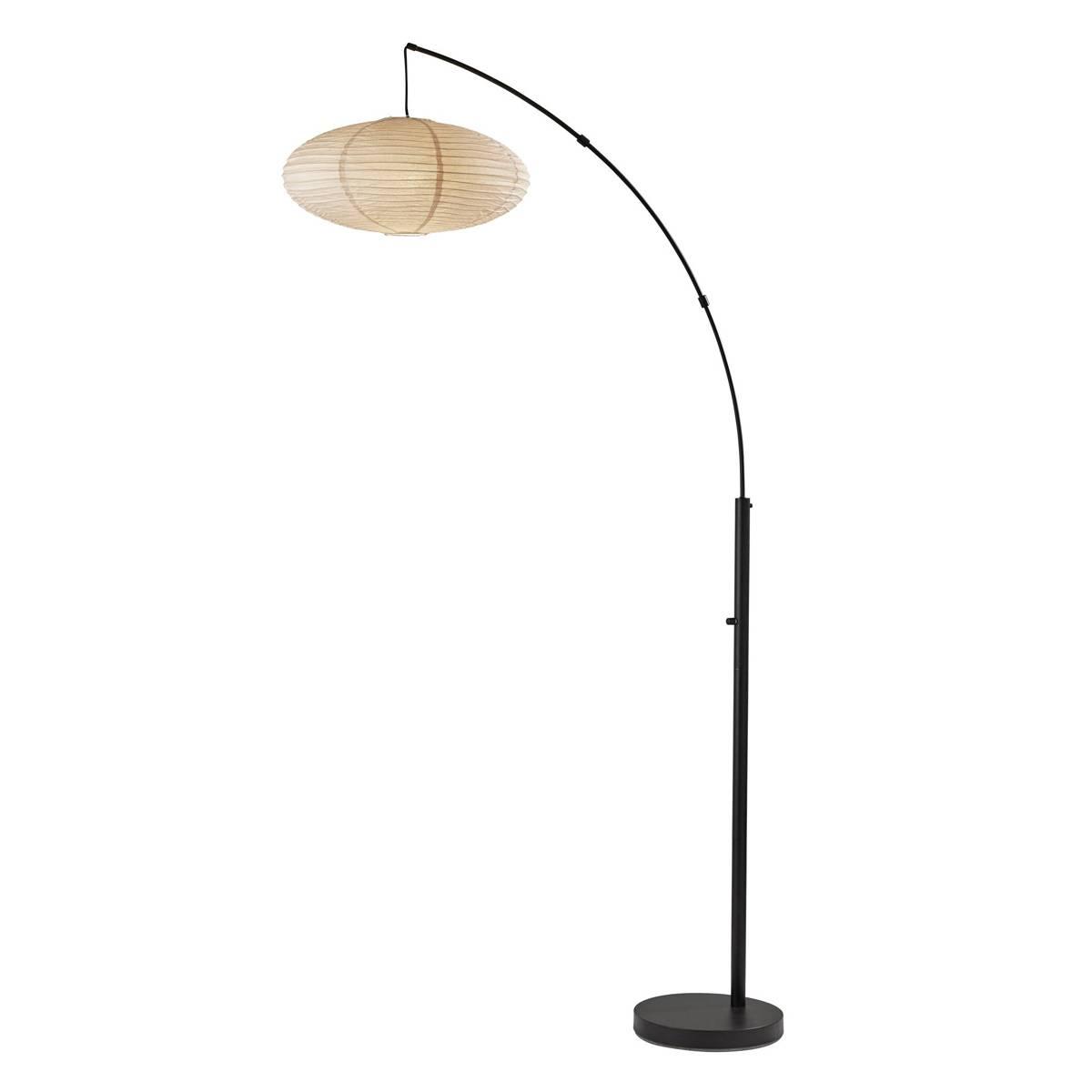 Click here for Adesso Corinne Black Arc Floor Lamp prices