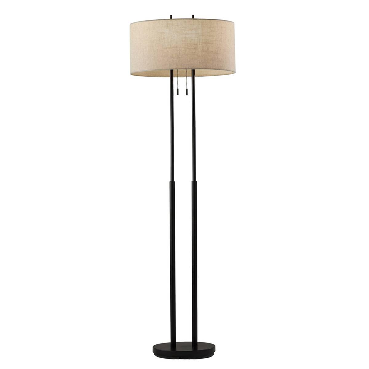 Click here for Adesso Duet Bronze Floor Lamp prices